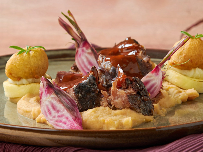 Zacht gegaard klapstuk met lumpy puree - Ambachtelijke Slager van der Zee